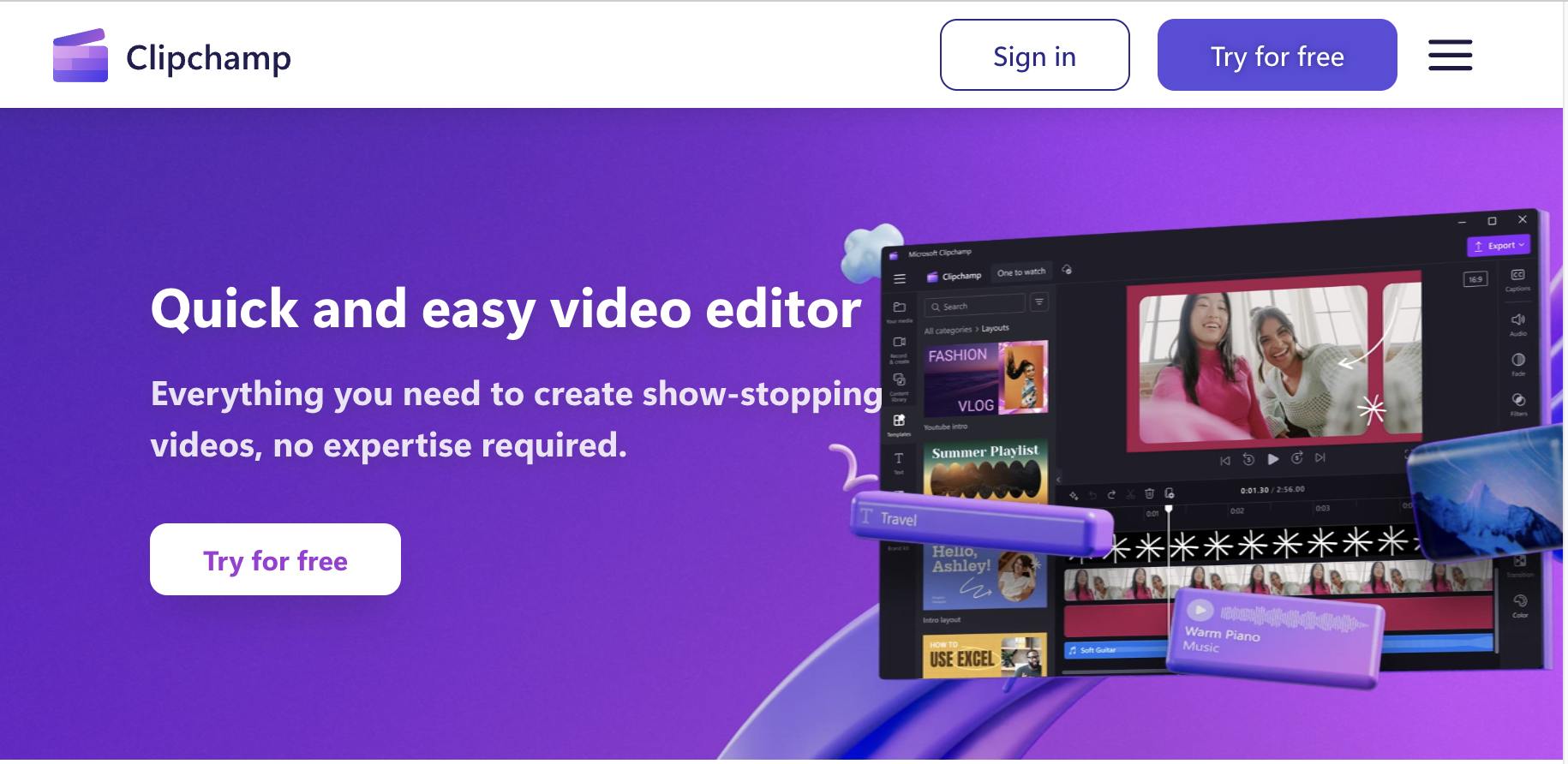 Clipchamp review - use cases, pricing & alternative