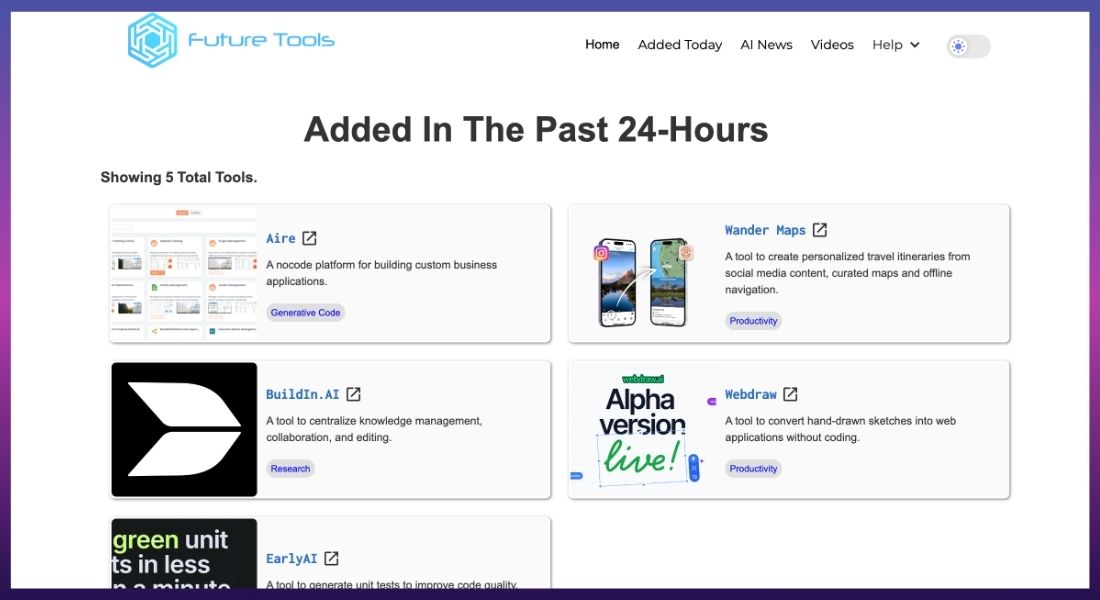 FutureTools.io Review: The Ultimate AI Tools Directory for All Your Needs