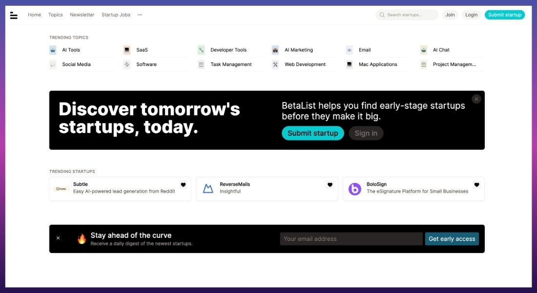 BetaList Review: Your Gateway to Innovative Startups in the AI Tools Directory