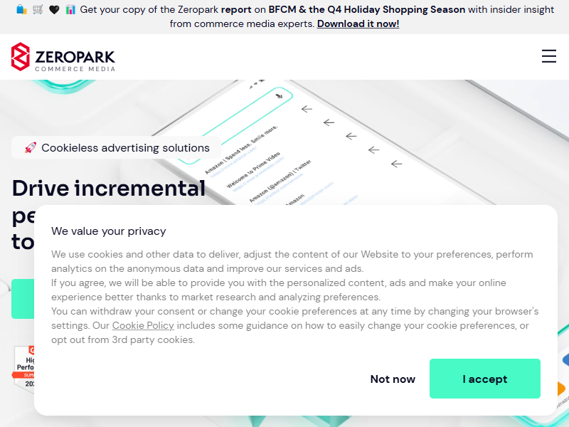 Zeropark Pops and Redirects
