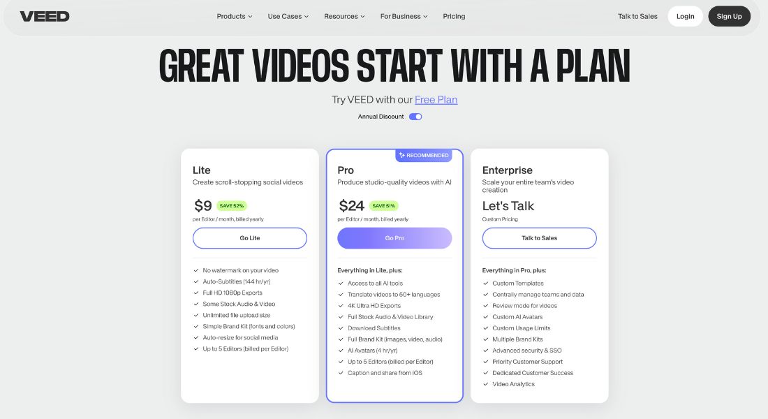 Veed.io Reviews: Use Cases, Pricing & Alternatives